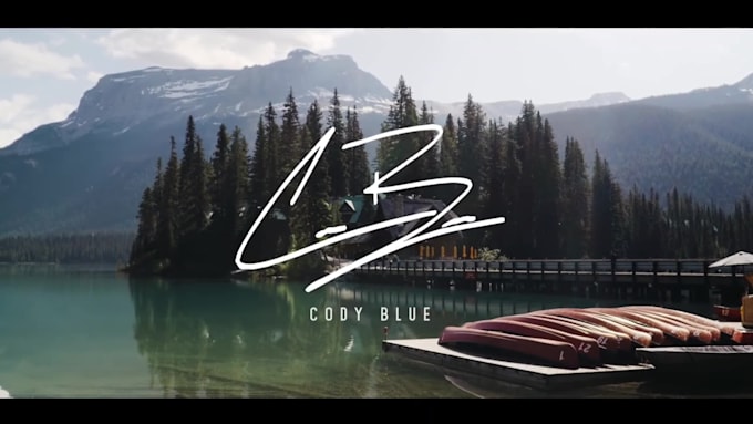 Create a handwritten signature animation for intro and outro by ...