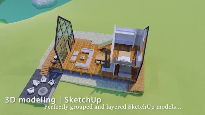 Create perfectly grouped and layered sketchup models with renderings by ...