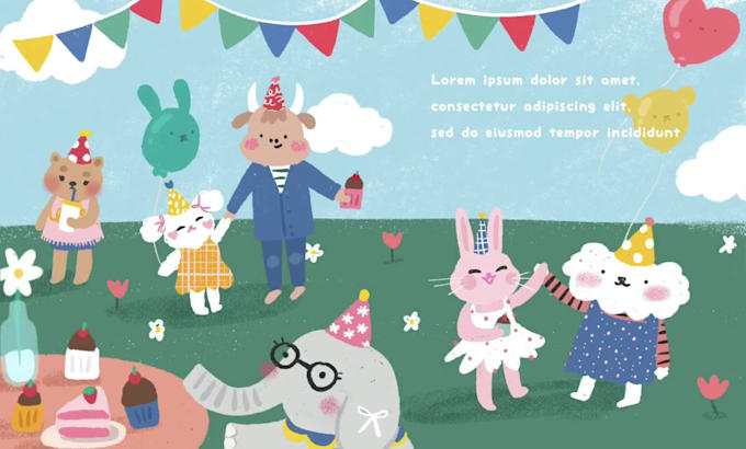 Illustrate your cute children book picture book by Studiorbit | Fiverr