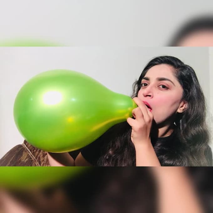 Be your asmr female model for ballon lovers by Tayabatabzil | Fiverr