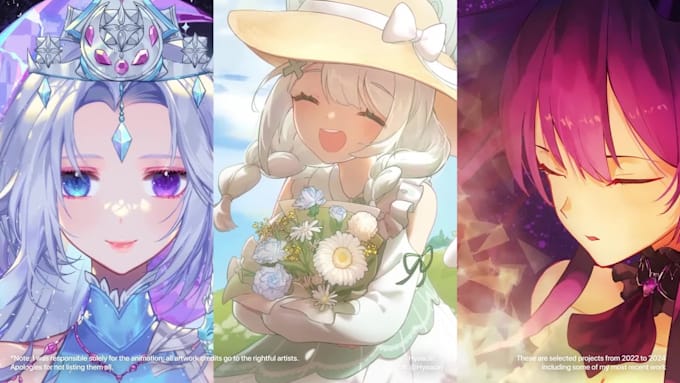 Animate your 2d character or artwork for social media, youtube, or ...