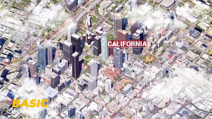 Do vfx google earth zoom map animation for real estate editing by ...