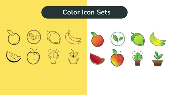 Design custom vector icon set for you by Max_outs | Fiverr
