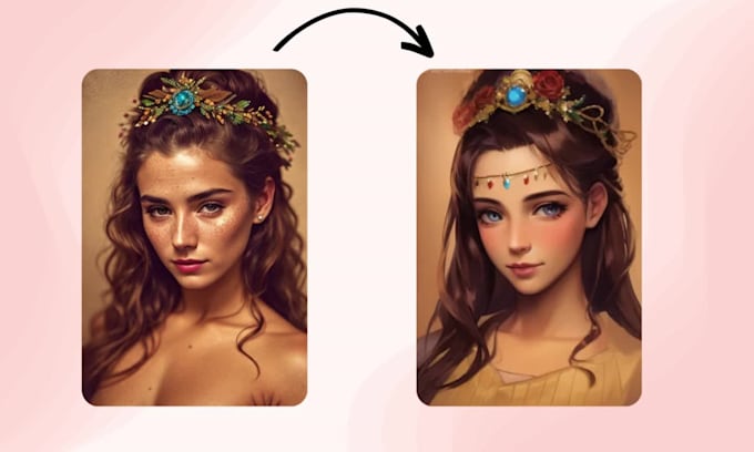 Convert your image into cool looking anime with ai by Sentaco | Fiverr