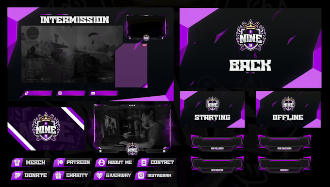 Make animated stream pack in outstanding quality and detailing by Hamxa ...