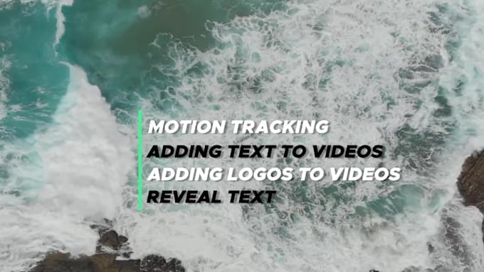 Create motion tracking, text reveal, adding text in videos by Kdanuradha98 | Fiverr