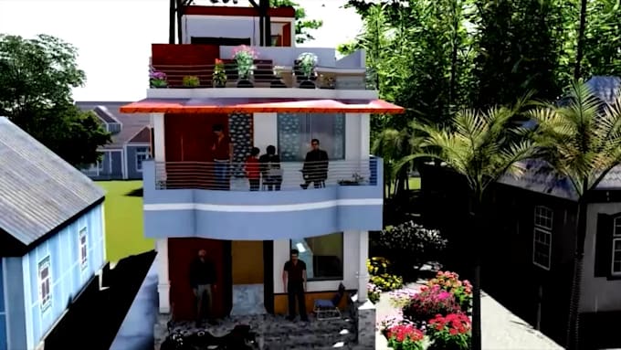 Create 3d model and realistic render architecture project by Haque_najmul | Fiverr