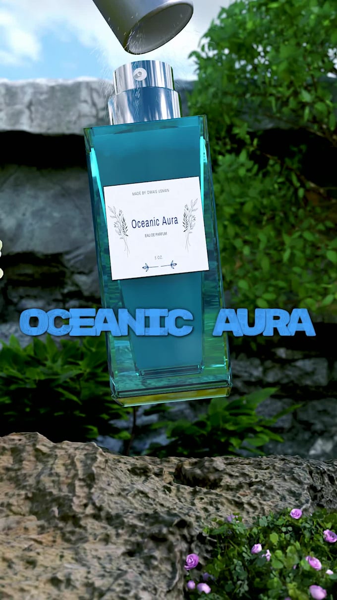 Do 3d perfume animation with a realistic 3d environment by ...