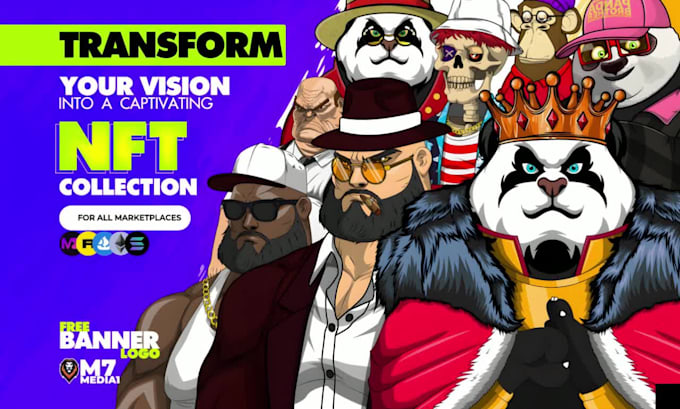 Create custom nft art and generate 1k,5k,10k nft collection by M7media1 | Fiverr