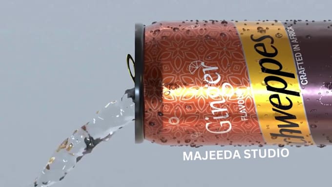 Create 3d Animation For Soda Energy Drink Cans Or Bottle 3d Bottle