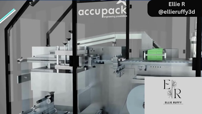 Create 3d industrial animation, 3d factory animation, industrial process