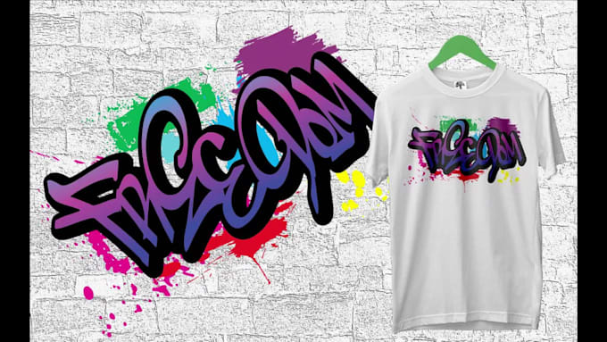 Design a graffiti logo, sticker, or apparel by Sobiajavaid | Fiverr