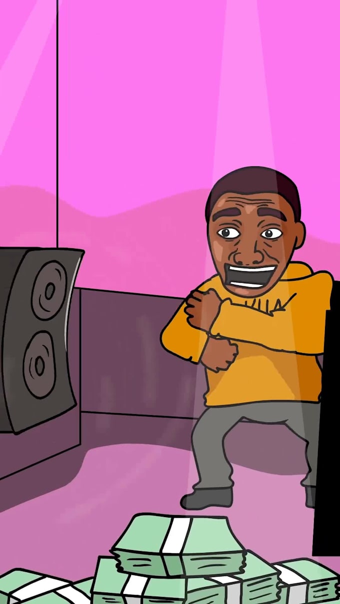 Animation de mème 2d, mème viral, mème crypto, mème drôle, personnage ...