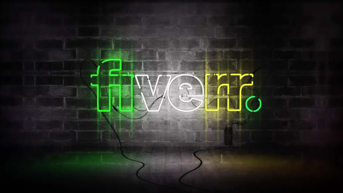 Create an amazing neon light logo animation intro video by Itkhalid ...