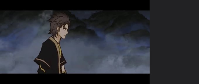 2d anime japanese style, 2d animation, 2d anime fighting video scene by ...