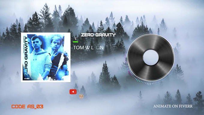 Create a clean music visualizer, and lyrics by Logoanimatee3d | Fiverr