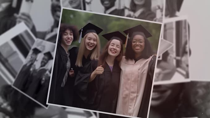 Make hollywood level graduation or birthday slideshow video by ...