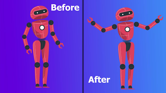 Animate your vector image, 2d character, explainer video by Design_with ...