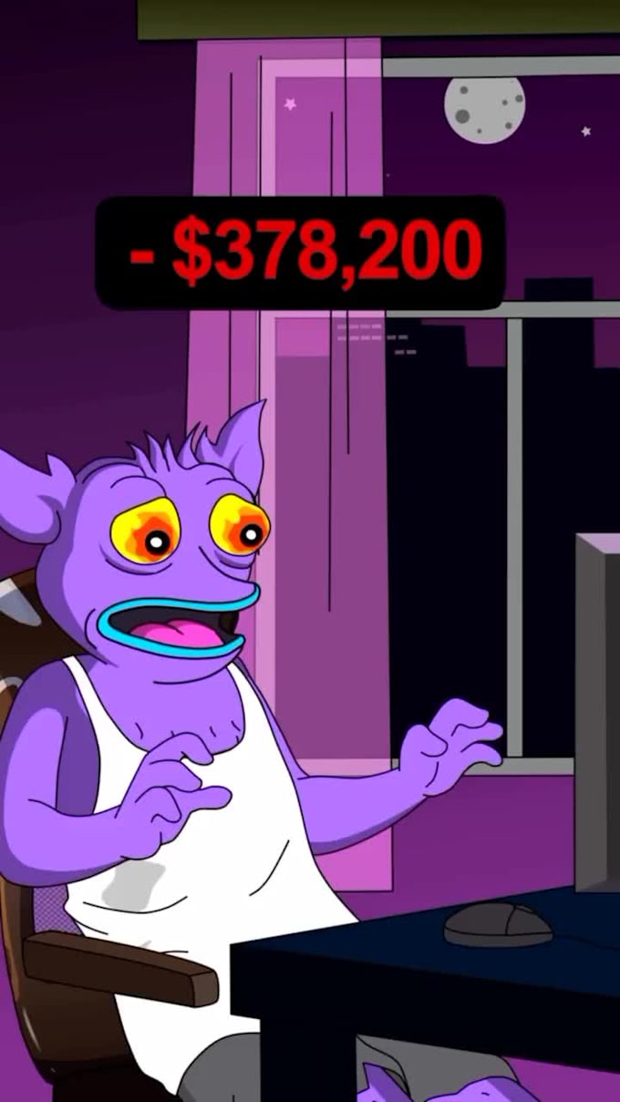 2d memecoin animation 2d crypto animation solana meme coin video ...
