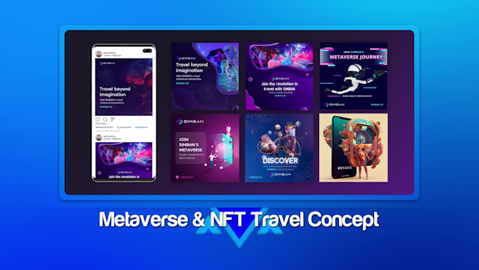 Design social media posts nft ads and metaverse by Ajchaudhry | Fiverr