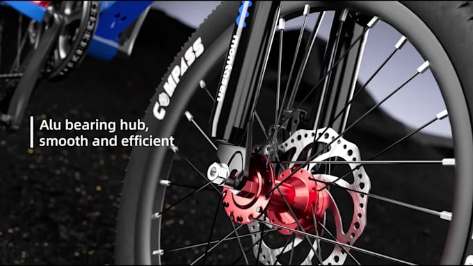 Design cgi 3d exploded view bicycle animation video ads 3d bike design ...