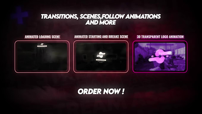 Design animated sceens for twitch,kick stream by Rsqdzn | Fiverr