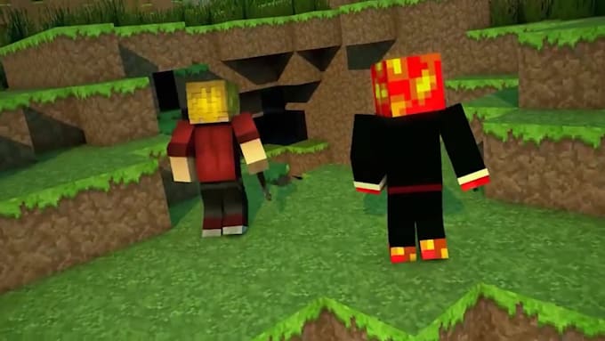 Create minecraft, 3d animation, intro, minecraft animation, minecraft ...