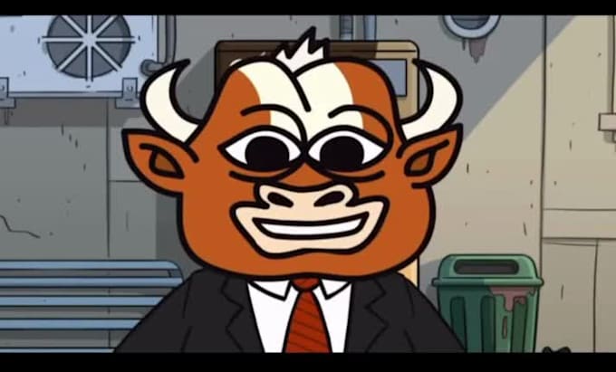 2d meme coin art, 2d memecoin animation, crypto animation,2d animation ...