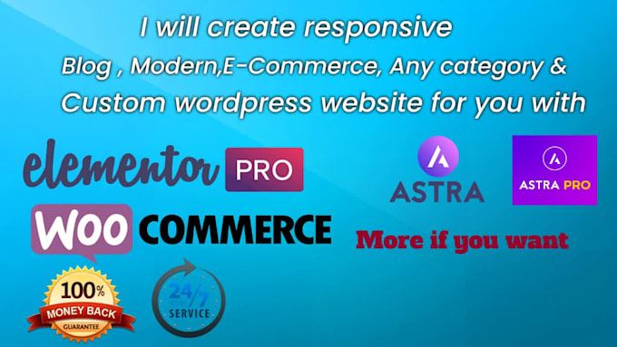 Design responsive wordpress website using elementor pro by Tanveer_pro | Fiverr