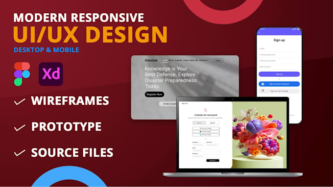 Design professional responsive ui mockups for your brand by ...