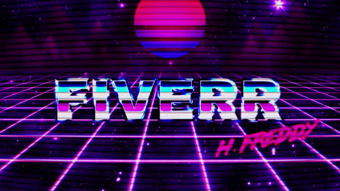 Make 3x 80s retro logo animation intro sets by H_freddy | Fiverr