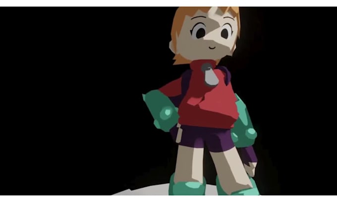 Retro ps1 n64 psx style 3d game character design 3d vtuber rig and ...