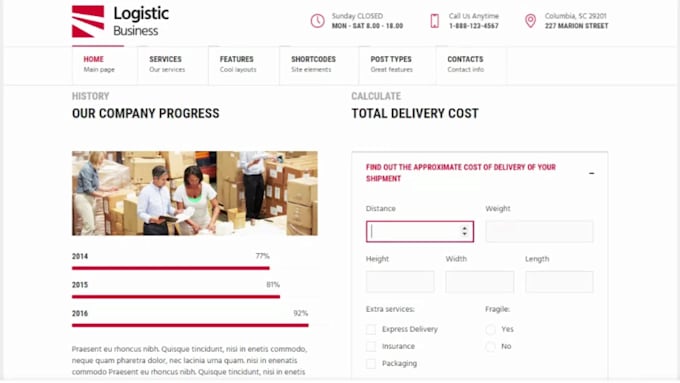 Build a premium logistics or freight broker website for your brand or ...