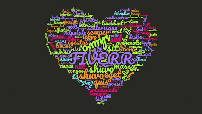 Make an awesome word cloud by Nazmul_shuvo | Fiverr