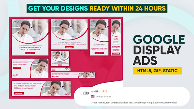 Create responsive and creative google display ads by Creatorstudio99 ...