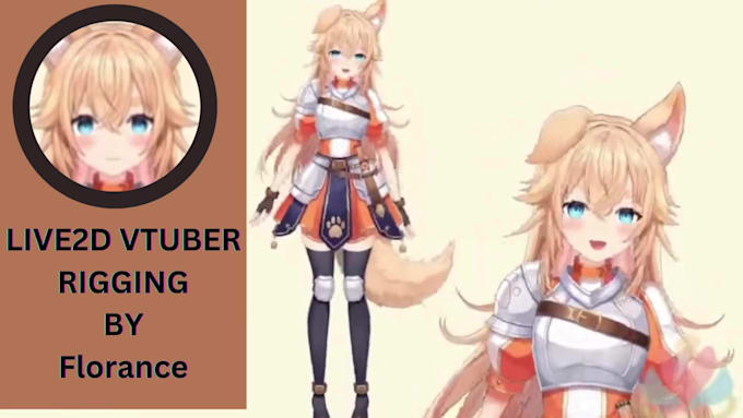 Design and rig live2d model, live2d rigging,2d vtuber,2d vtuber model ...