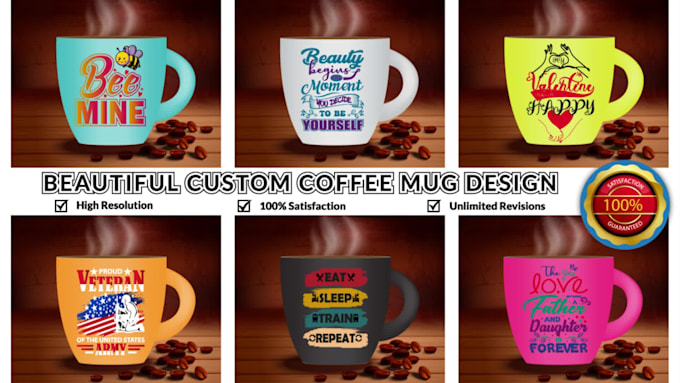 Awesome, custom coffee mug and beautiful cap design by Apurba0321 | Fiverr