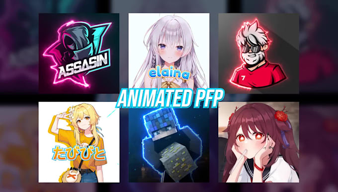 Make an animated pfp, discord, gif, logo, esports