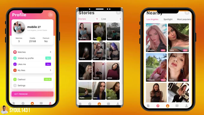 Develop custom dating app like tinder clone, onlyfans clone by Sydul1431 | Fiverr