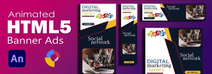 Design html5 animated banner ads for google display by Jack079 | Fiverr