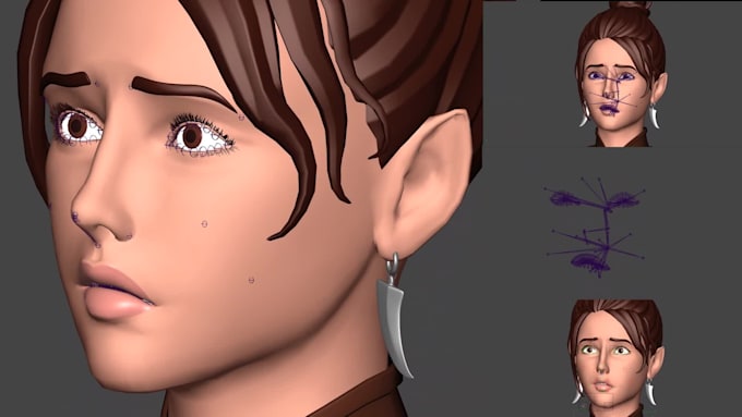 Model or rig your character for gaming, animation by Colours3danimex ...
