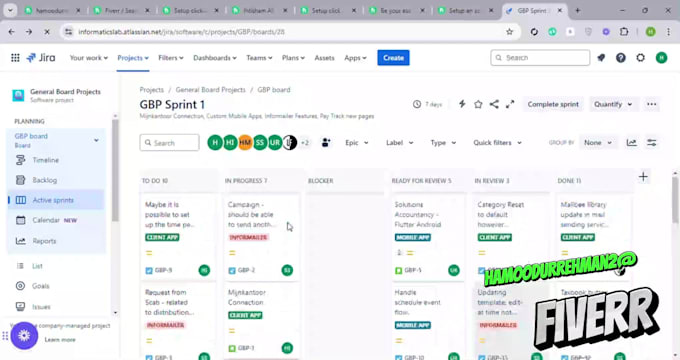 Consult in project management with jira, trello, clickup and monday by Hamoodurrehman2 | Fiverr