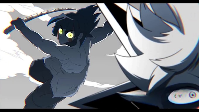 Render frame by frame anime animation 2d anime fighting traditional ...
