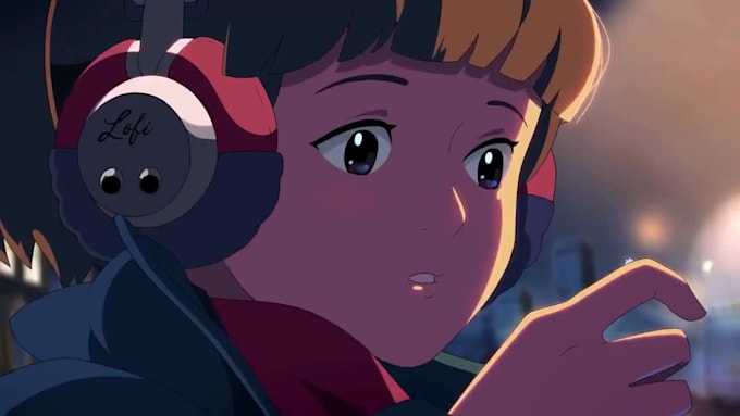 Lofi loop animation 90s anime lofi girl video anime lofi beat lofi gif ...