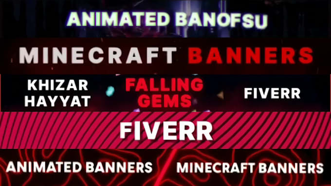 Do animated minecraft banners, gifs, animated fivem banners