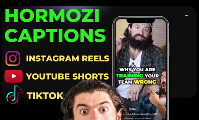 Edit instagram reels with hormozi style captions by Milaulya | Fiverr