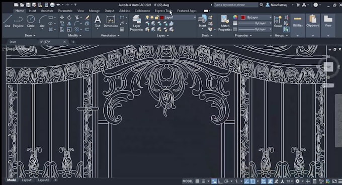 Convert complex images to autocad drawing by Hmzarar114 | Fiverr