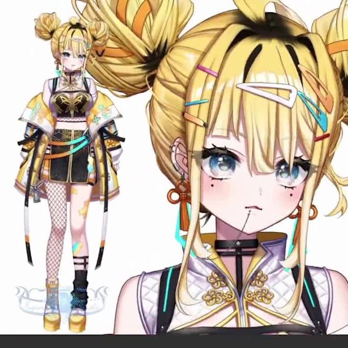Draw and rig male and female live2d vtuber model, pet vtuber, vtuber ...