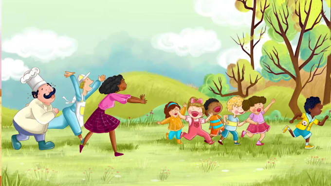 Create an awesome animated children book promotion trailer, kids video ...