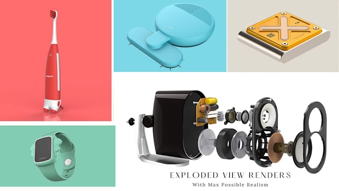 Do 3d modeling, 3d product rendering, cad design and 3d animation for ...